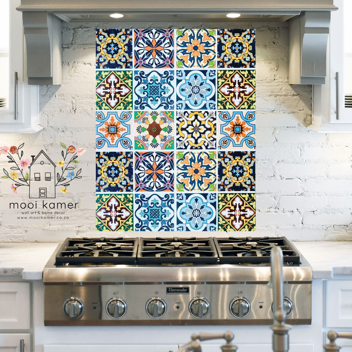 Mosaic Splash-back | Perspex Only | [Hardware for Mounting not Include ...