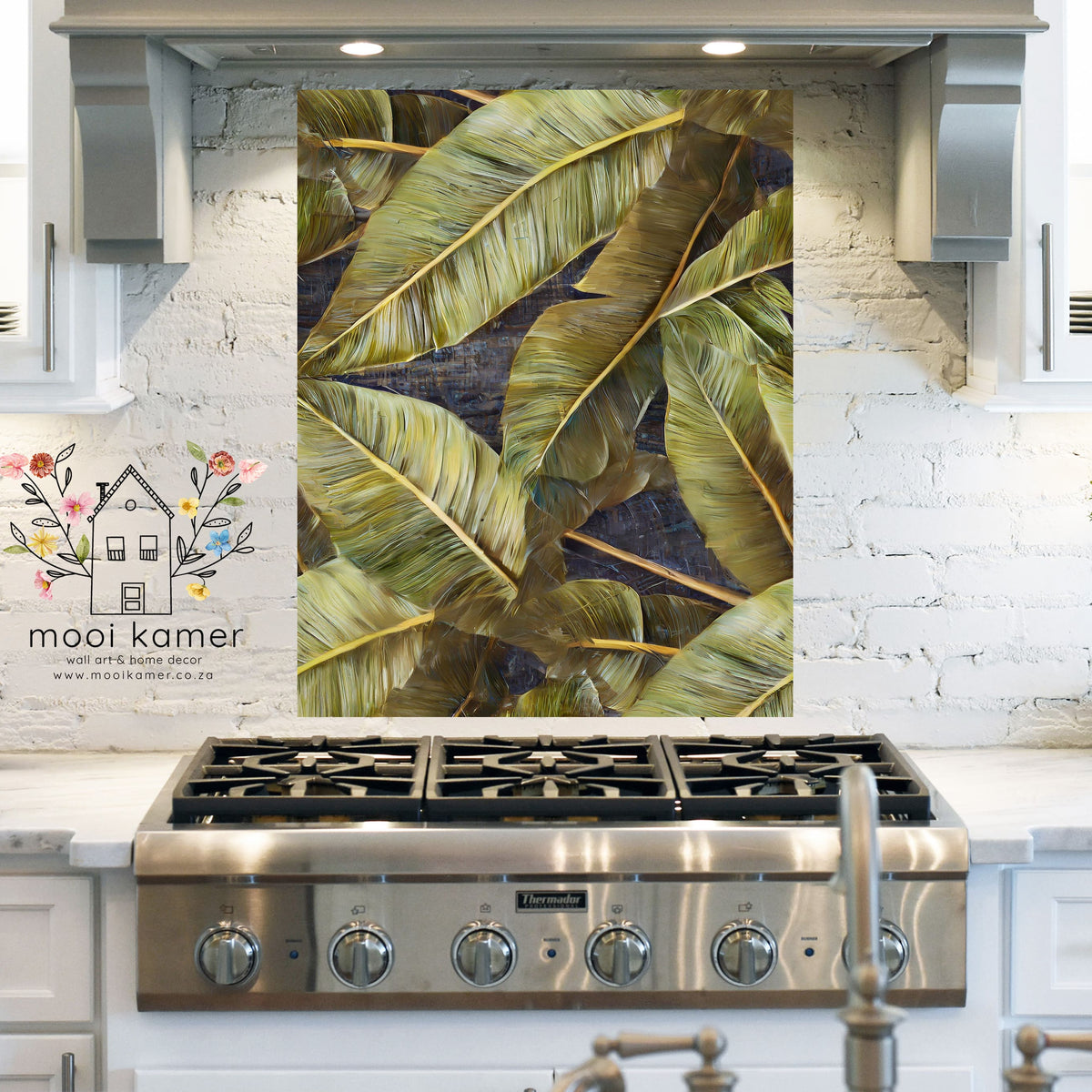 Plants Splash-back | Perspex Only | [Hardware for Mounting not Include ...